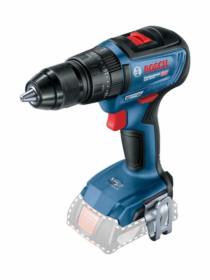 Шуруповерт ударный аккумуляторный Bosch GSB 18V-50 без акб и з/у