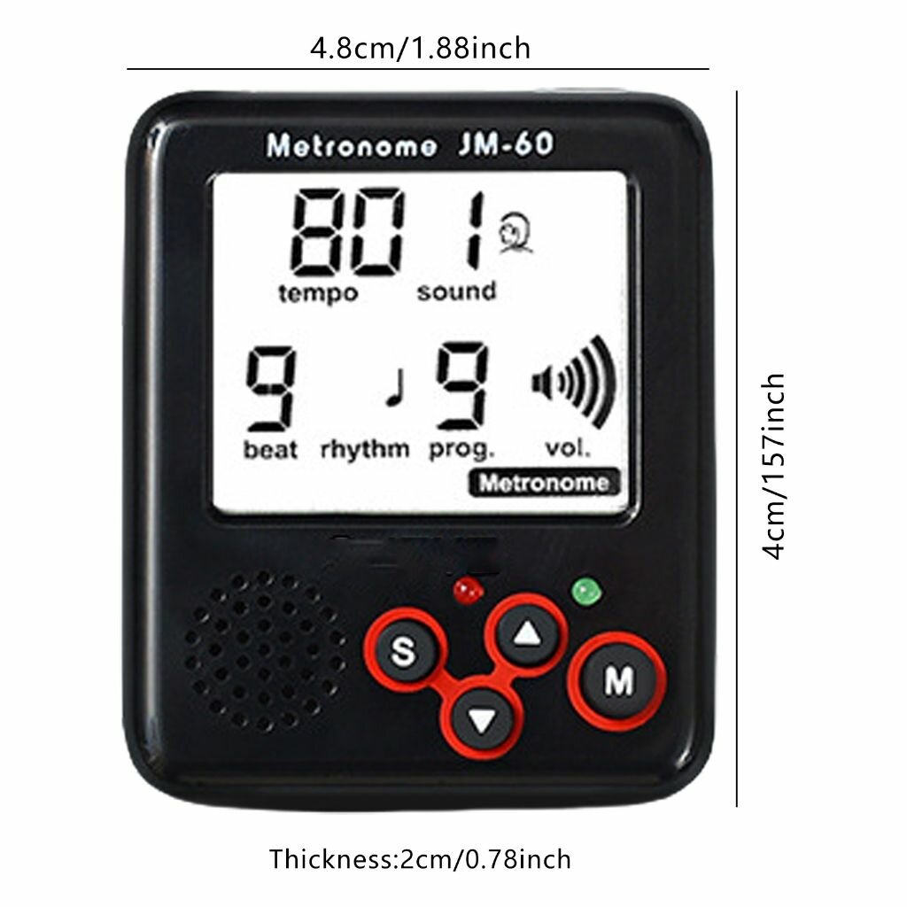 Электронный метроном с генератором тона и тюнером