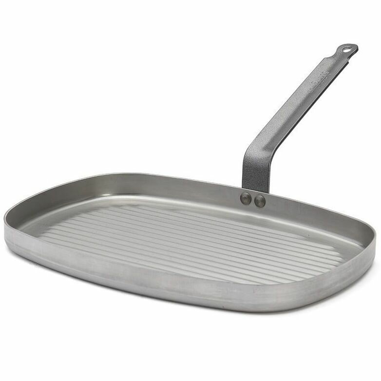 Сковорода-гриль De Buyer Carbone Plus Steel "Grill" Frypan 5540.38
