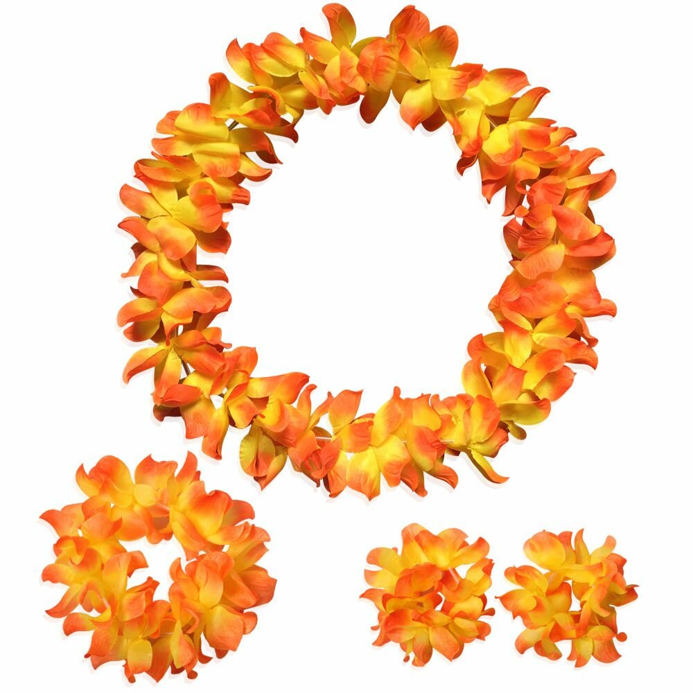 Гавайский набор супер пышное ожерелье