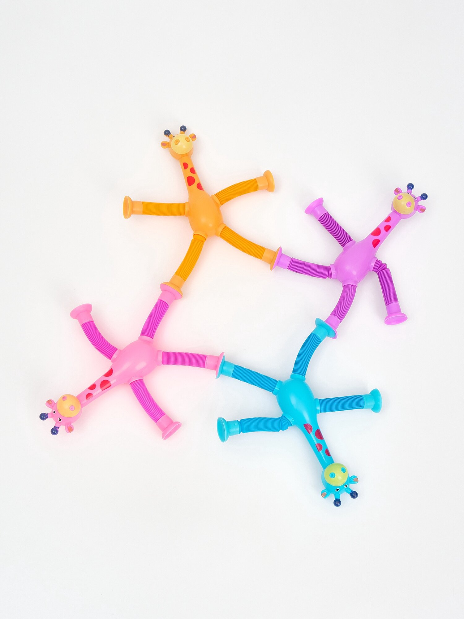 Антистресс - игрушка Pop Tubes «Жирафики», набор 4 шт.