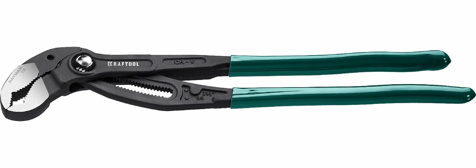 Переставные клещи KRAFTOOL KAYMAN 400 мм Cr-V сталь максимальный захват 110 мм