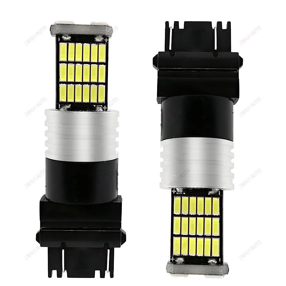 2 шт./1 шт. 3157 P27/7 Вт T25 светодиодные лампы 3156 P27W T25 LED 45SMD 4014 светодиодные задние лампы тормозного сигнала заднего хода DRL 12 В 6000 К