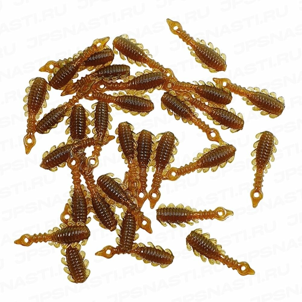 Силиконовые рыболовные приманки Eleven Lures Atata, 30 шт, #Motor Oil