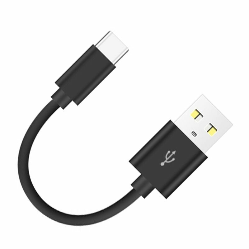 Кабель для передачи данных USB-type c, 10 см, краткосрочный кабель-черный