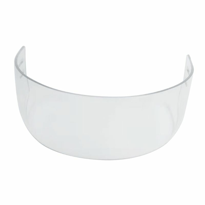 Прозрачный хоккейный визор с защитой от царапин и запотевания