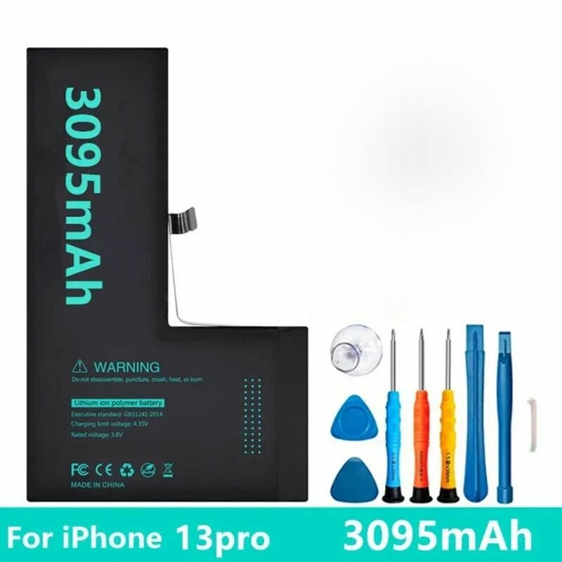 IPhone 14 13 12 11 Pro Max X XS XR XSMAX 5S 6 6S 7 8 Plus 7p Замена аккумулятора телефона Совместимый емкость Bateria для Apple