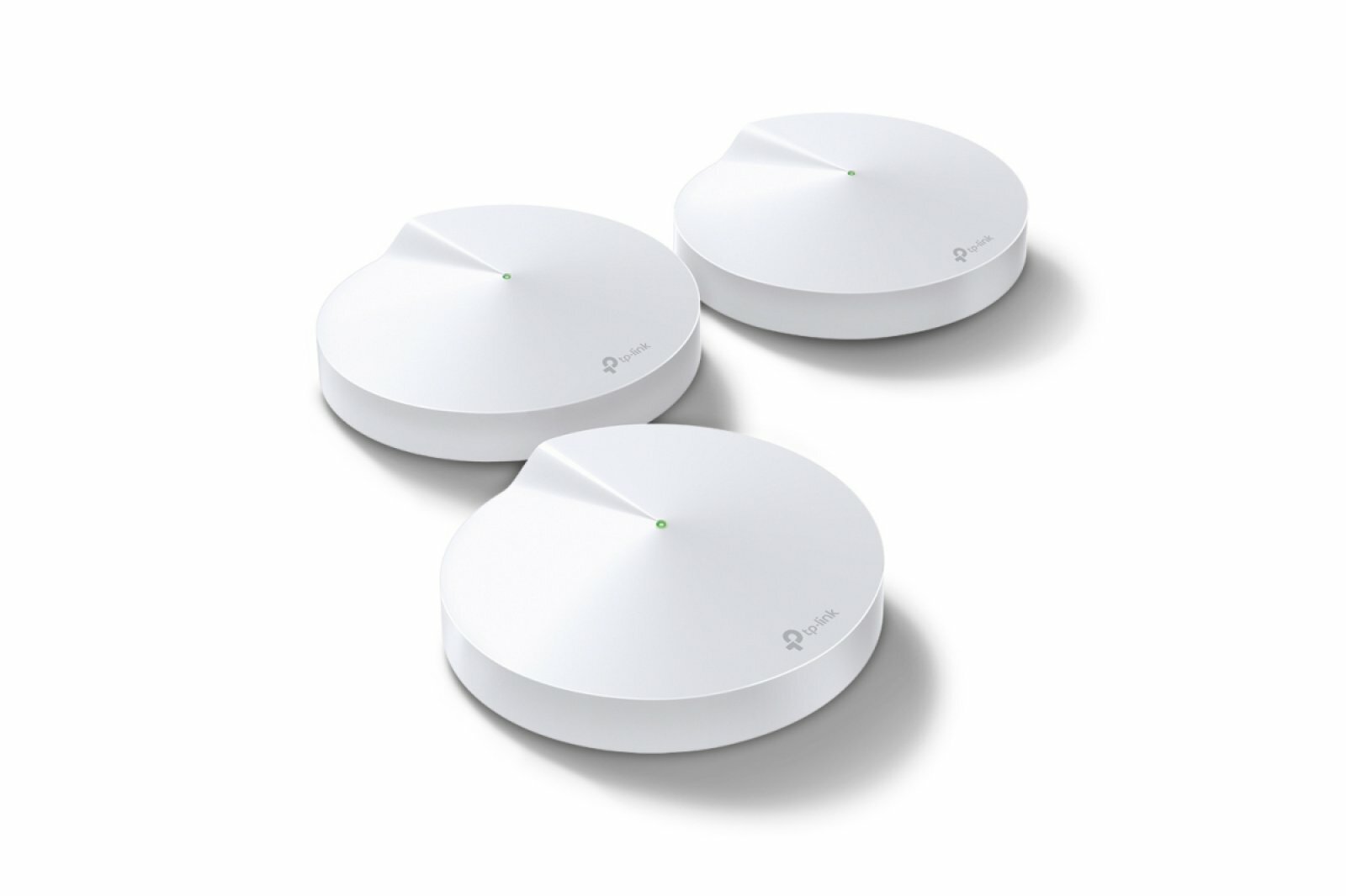 Бесшовный Mesh роутер TP-Link Deco M5 (DECO M5(3-PACK)) AC1300 10/100/1000BASE-TX белый (упак:3шт)
