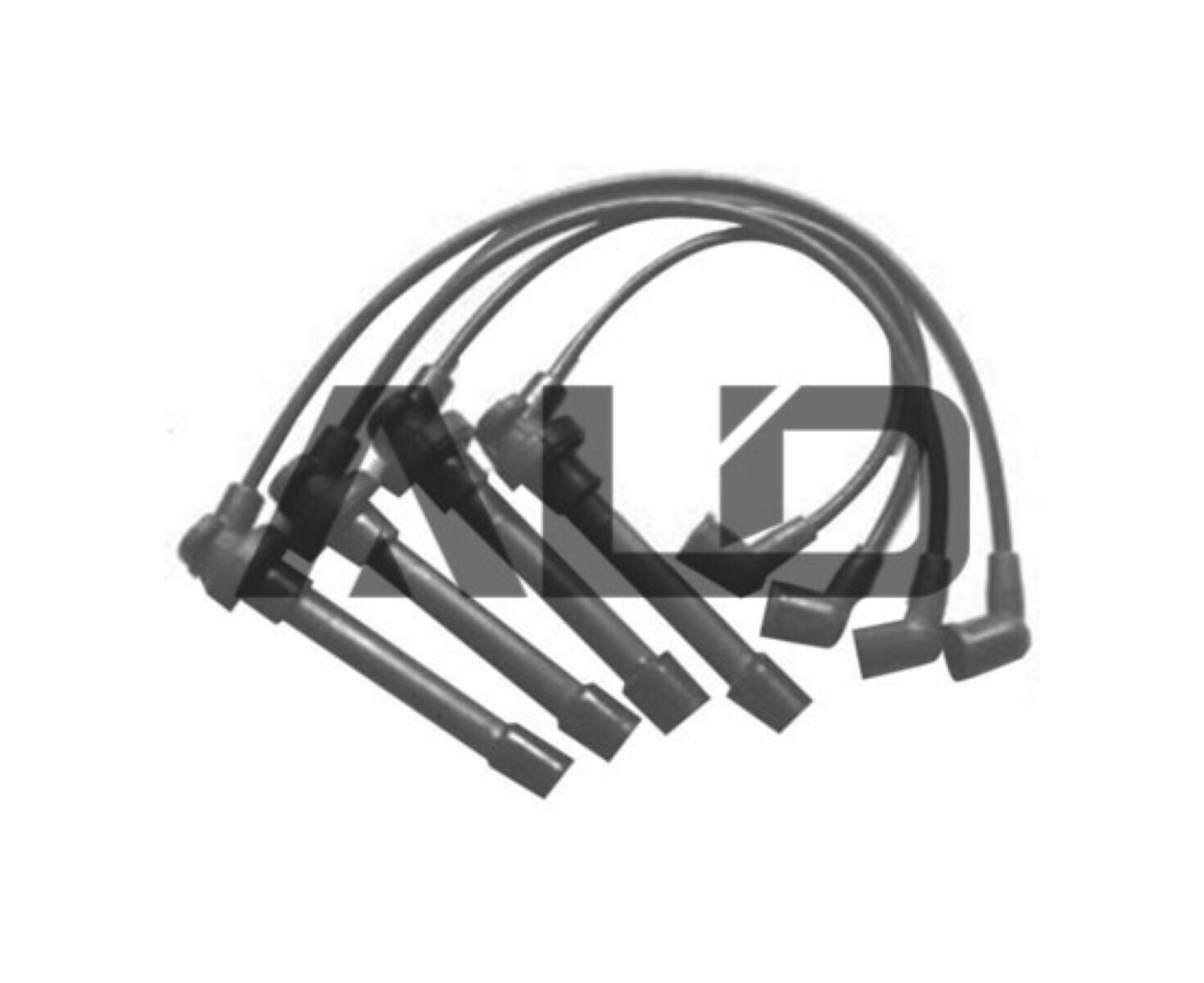 Комплект Проводов Зажигания (Черный Силикон); Honda Accord 1.8-2.3 96>/Civic 1.5/1.6 97>(Ald A05010)