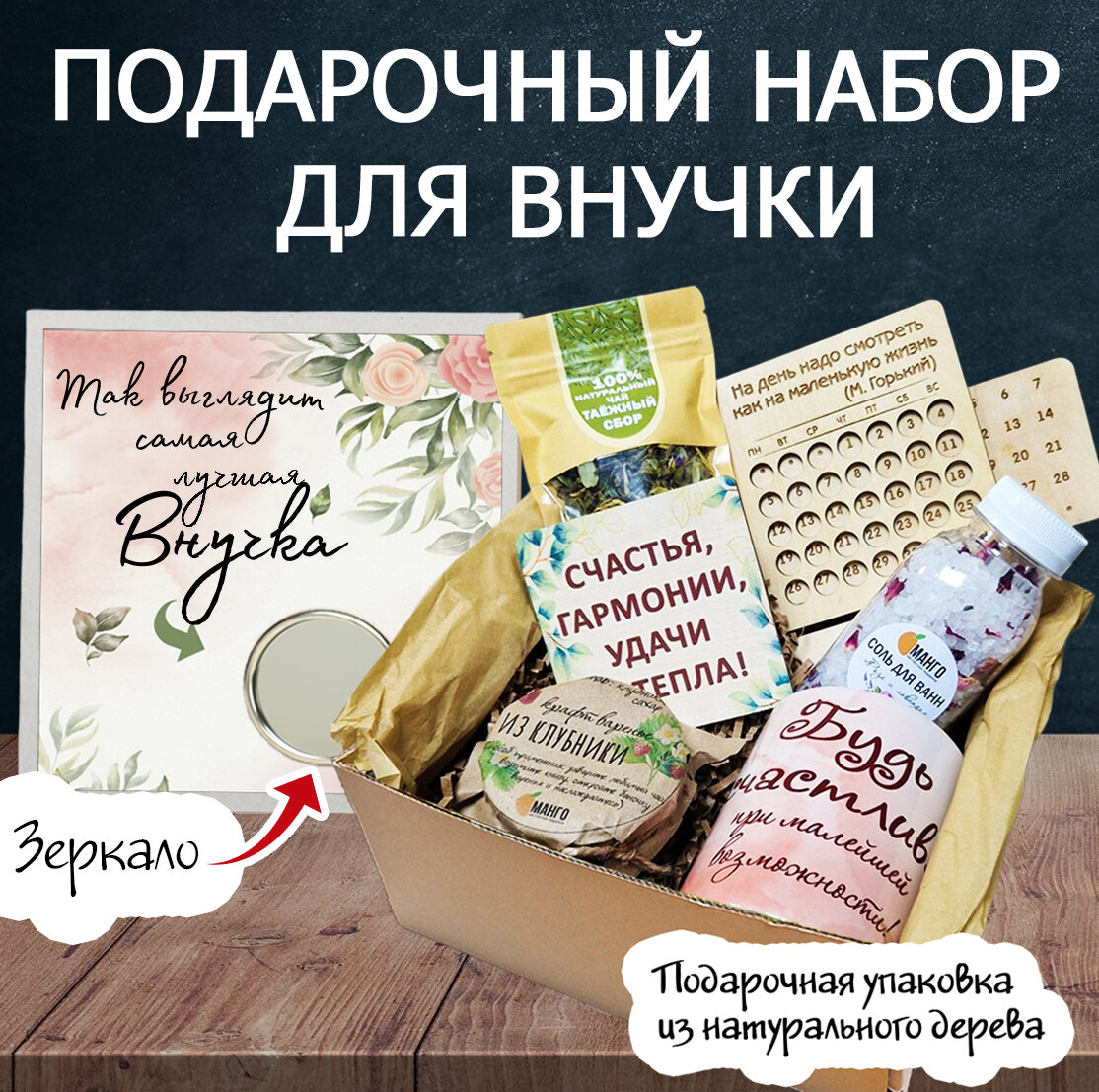 Подарочный набор "Так выглядит самая лучшая Внучка" Подарок для Внучки