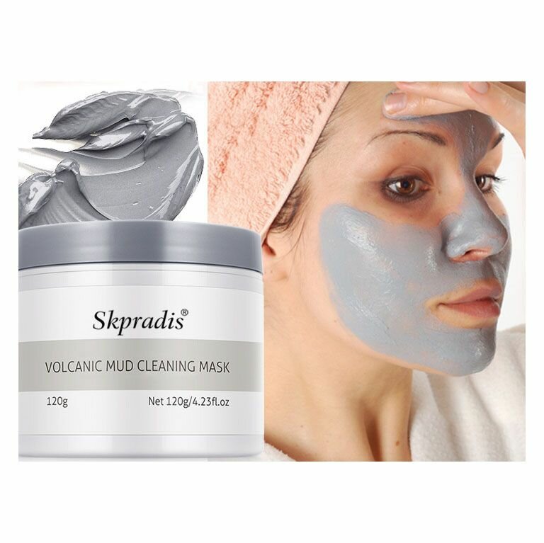 Очищающая маска из грязи вулканических пород, глубоко очищающая и закрывающая поры Cleansing Mud Mask
