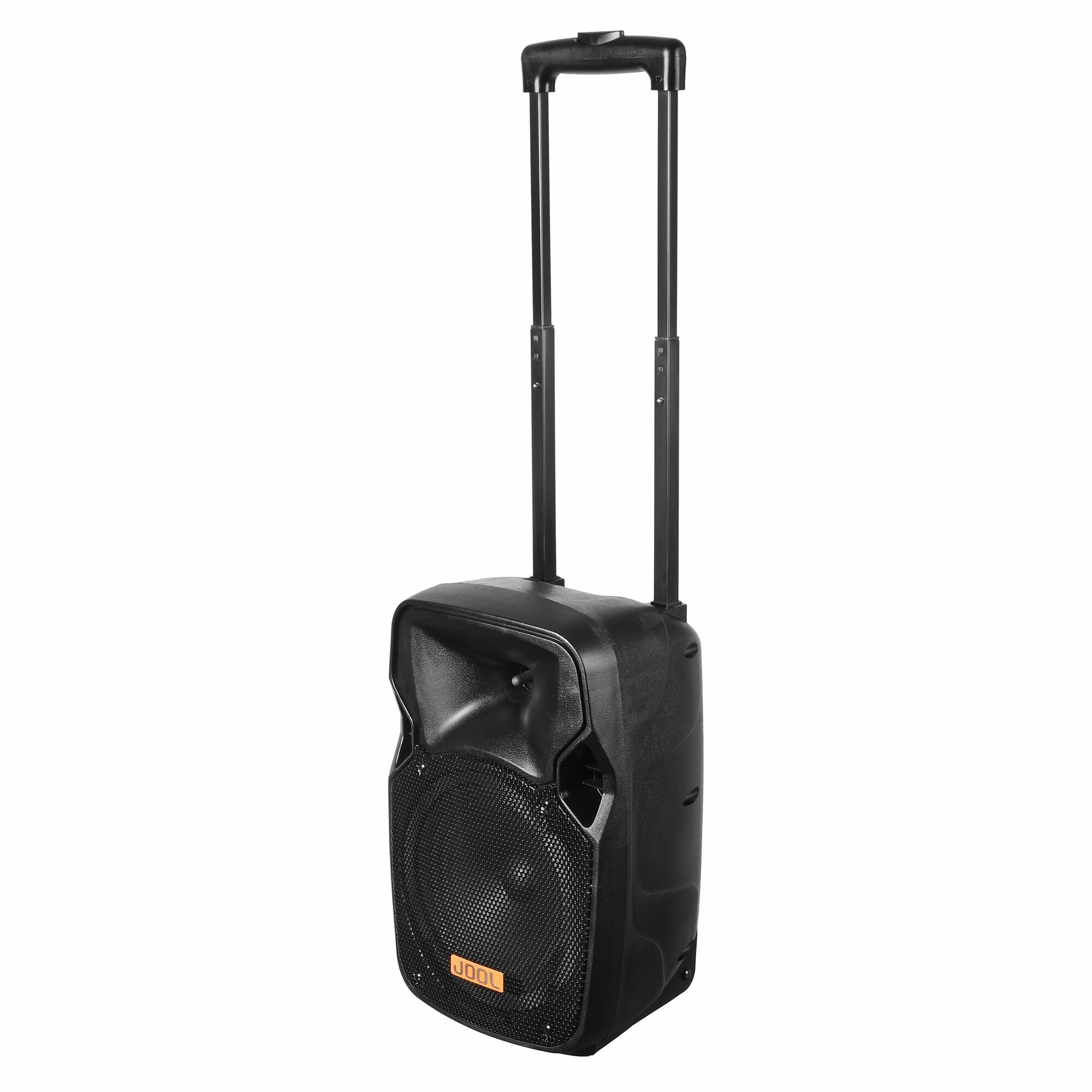 JOOL PS-8 Мобильная акустическая система со встроенным усилителем, аккумулятором и 2 беспроводными микрофонами в комплекте.