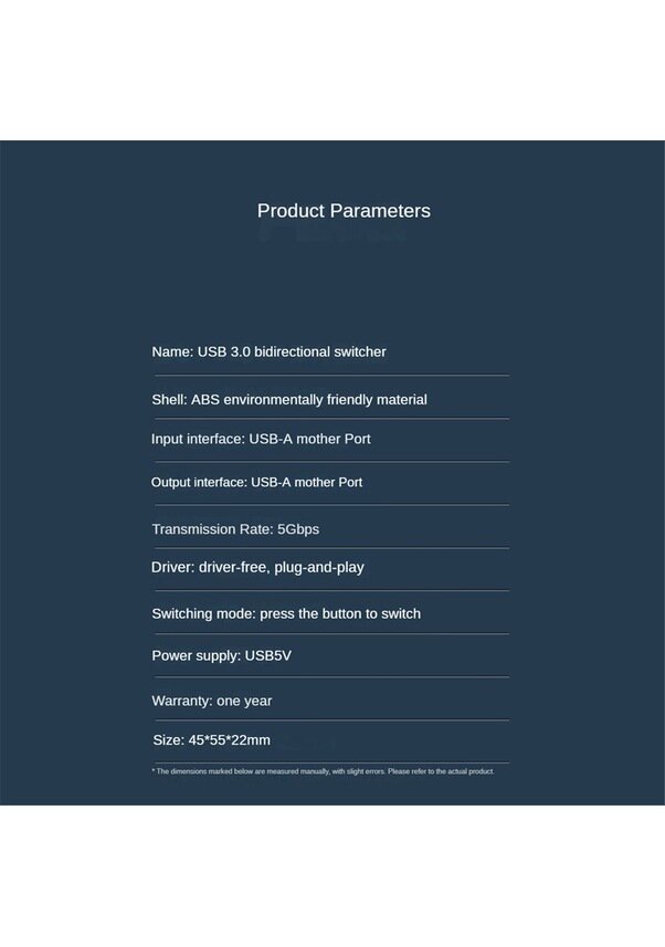 USB 3.0 KVM-переключатель 1x2/2x1 с клавишным переключателем, D