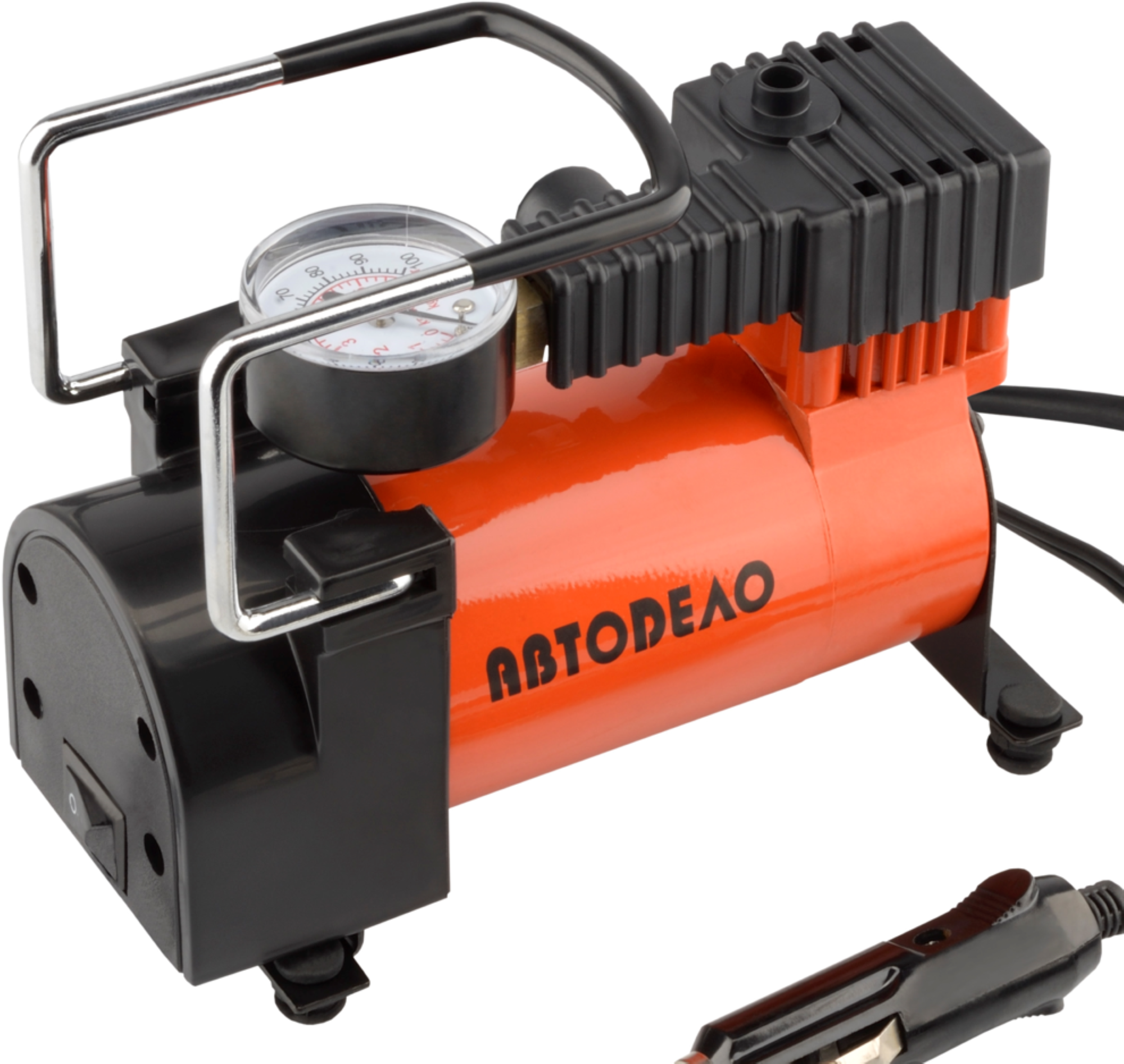 Автокомпрессор 12В 12А 10,5атм 35л/мин 0-7кг/см2 0-7бар 0-700кПа 0-100PSI Компрессор поршневой одноцилиндровый воздушный/Накачка подкачка шин Авто Мото Техники/Надувных конструкций изделий