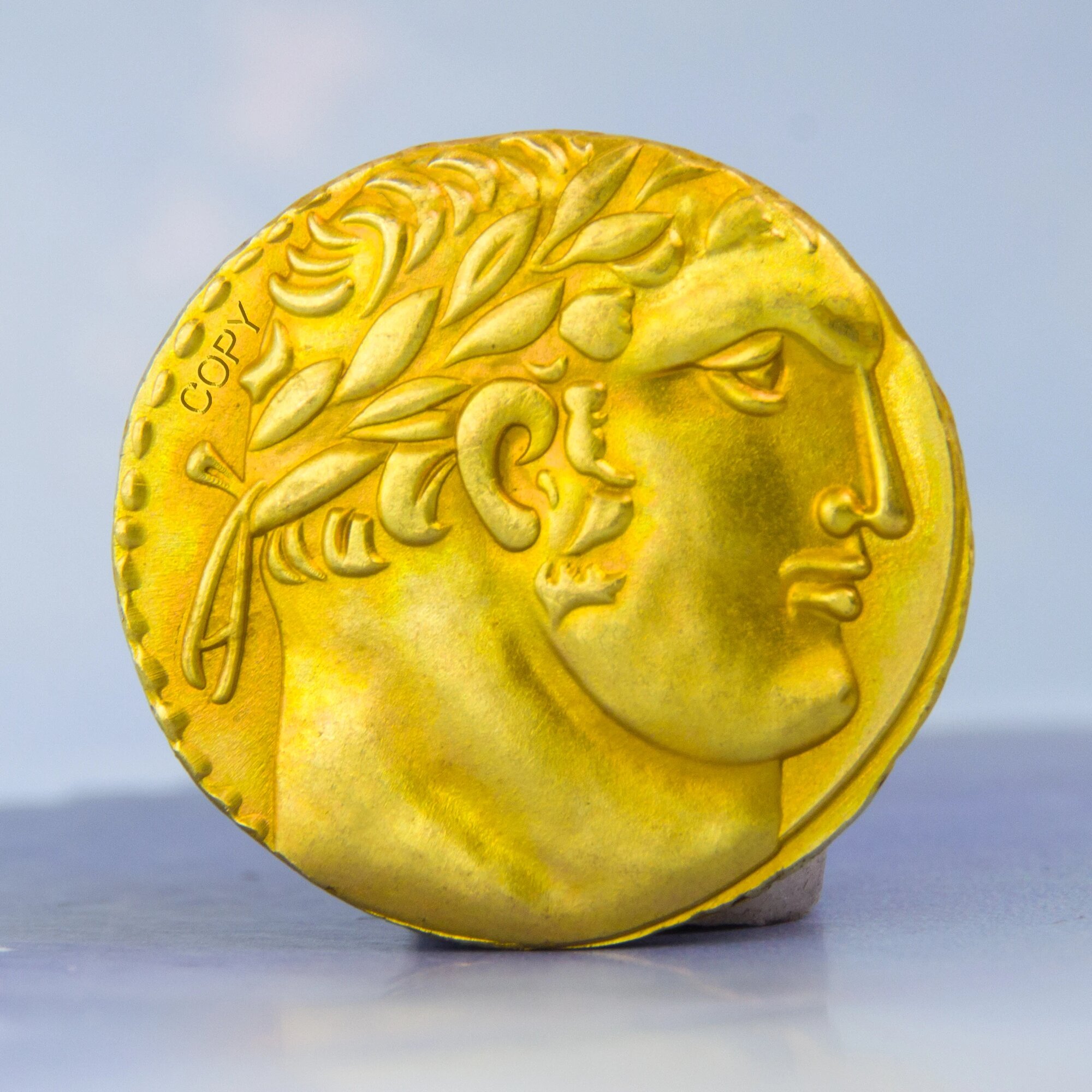 Древняя Греция миф голова Аполлона созвездия счастливая монета креативное украшение античная Золотая монета кольцо ожерелье аксессуары