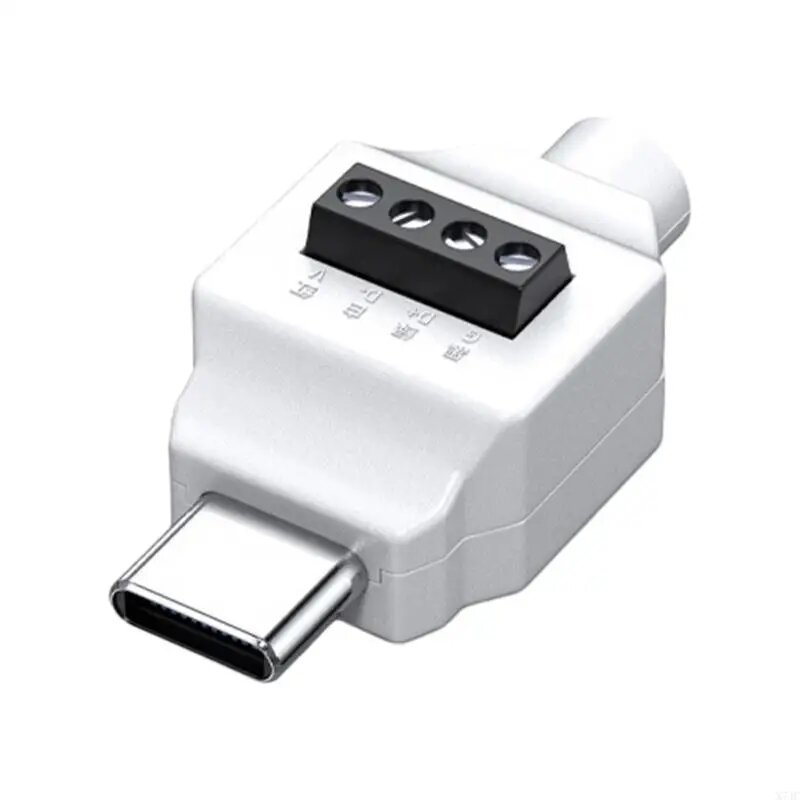 Адаптер USB C на 3.5мм Jack 4Pin, белый