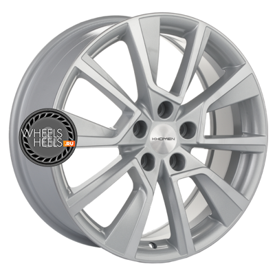 Диск автомобильный литой Khomen Wheels KHW1802 (Changan/Geely/Lexus/Suzuki/Toyota) 18x7 5x114.3 et45 dia60.1 F-Silver-FP