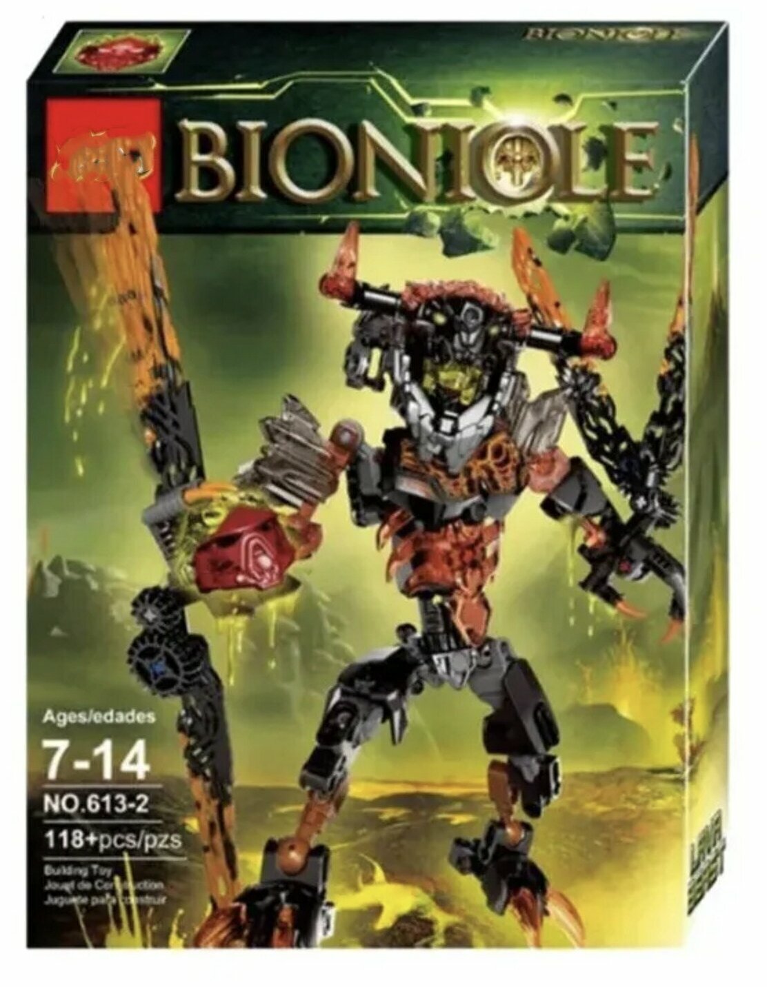 Конструктор Bionicle "Лава монстр", 118 элементов, пластик