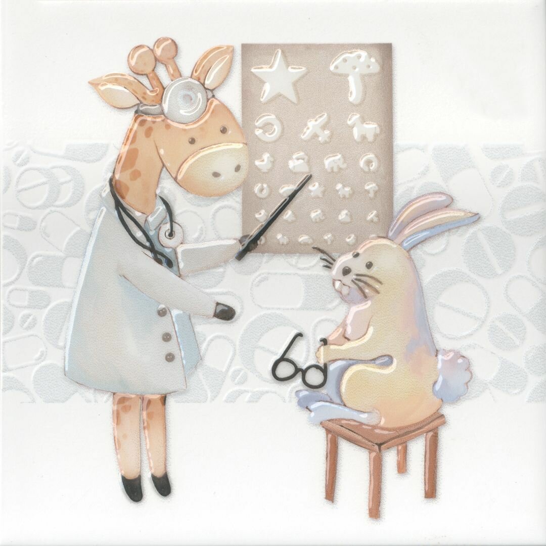 Керамический гранит KERAMA MARAZZI VT/A504/5009 Декор Айболит 4 20x20x6,9 Цена за 1/шт