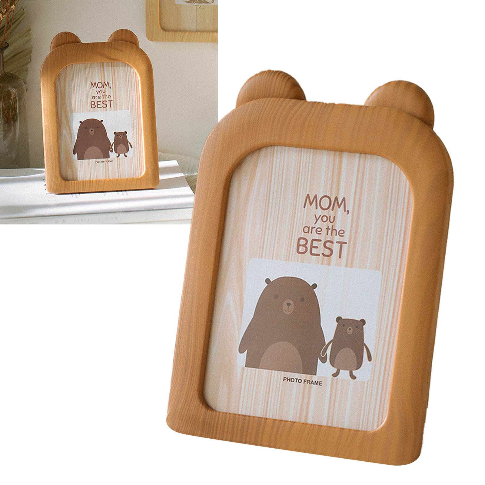 Ins милый мультфильм креативная фоторамка 7 дюймов фоторамка офисное украшение для рабочего стола украшение стены детского сада бурый медведь
