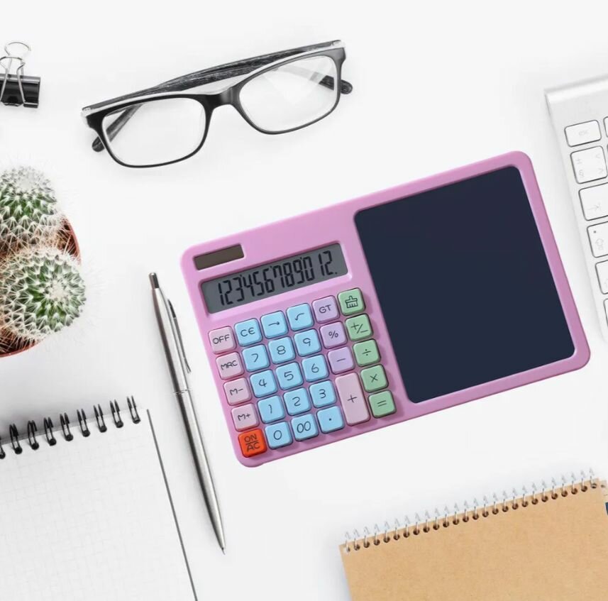 12-значный Солнечный калькулятор с большим дисплеем Power Business Office Finance