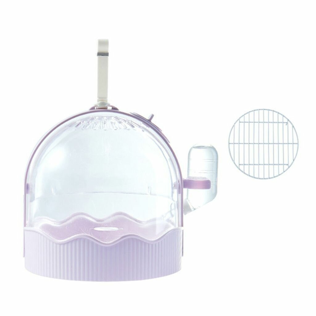 Переносная клетка для попугая на вынос-фиолетовая