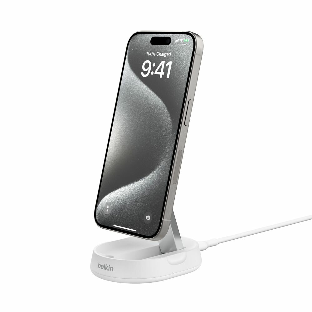 Belkin Qi2 15 Вт, магнитная беспроводная быстрая зарядка, портативная и складная