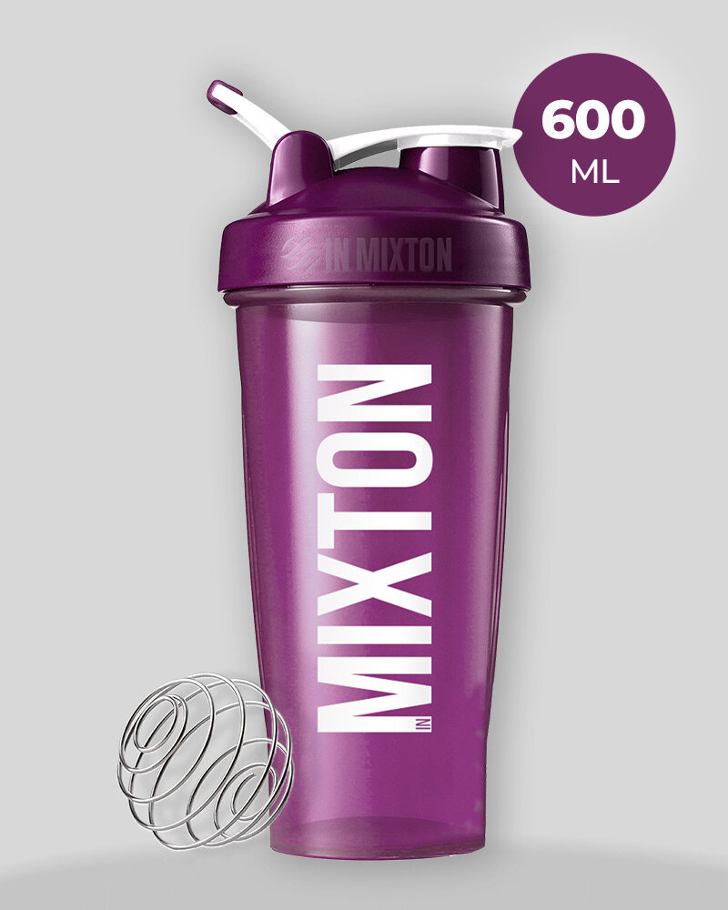 Шейкер для протеина и коктейлей спортивный inMixton 600 мл Фиолетовый