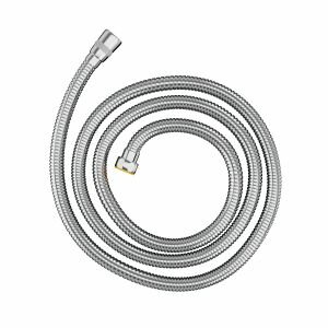 Шланг для душа усиленный 1.5 м с защитой от перекручивания хром TOKITO