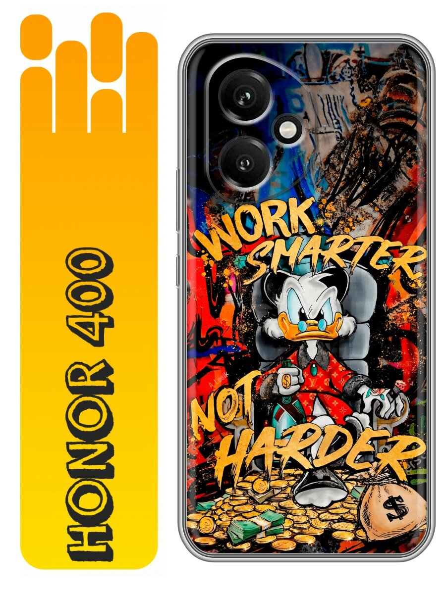 Чехол для Honor 400 с принтом Дональд Дак Деньги (хонор 400)