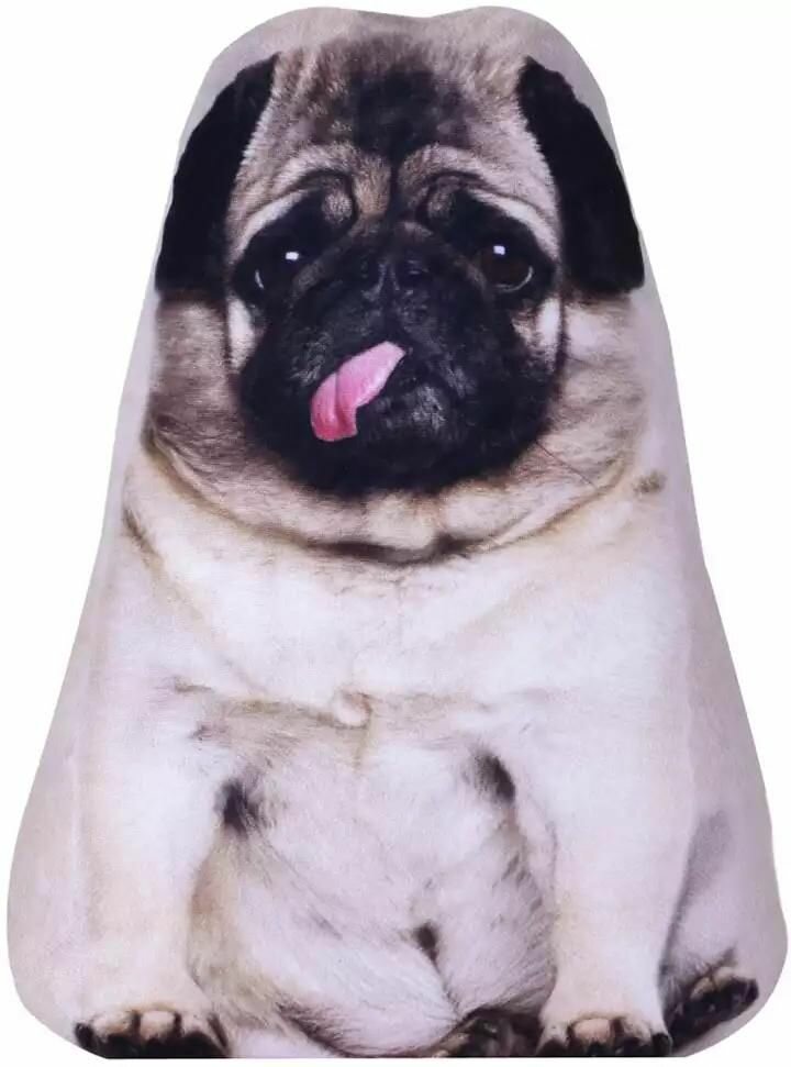 Мягкая игрушка-антистресс мега тойс "Мопс", 20 см, текстиль, от 3 лет