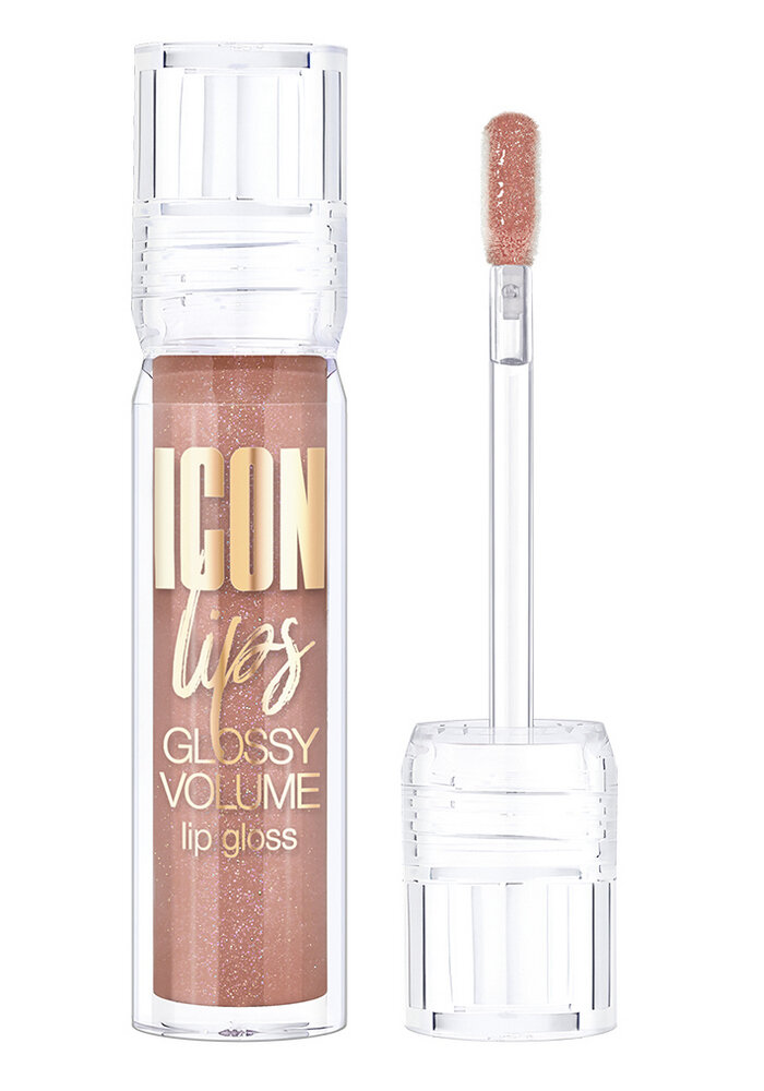 Luxvisage Icon Lips Glossy Volume Блеск для губ с эффектом объема 3,4 г. №507 desert taupe