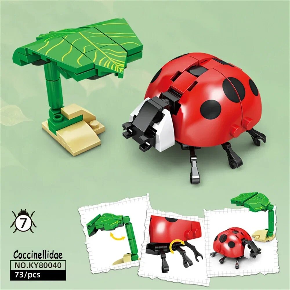 Конструктор Godsend Насекомые, Ladybug blocks, in-bag