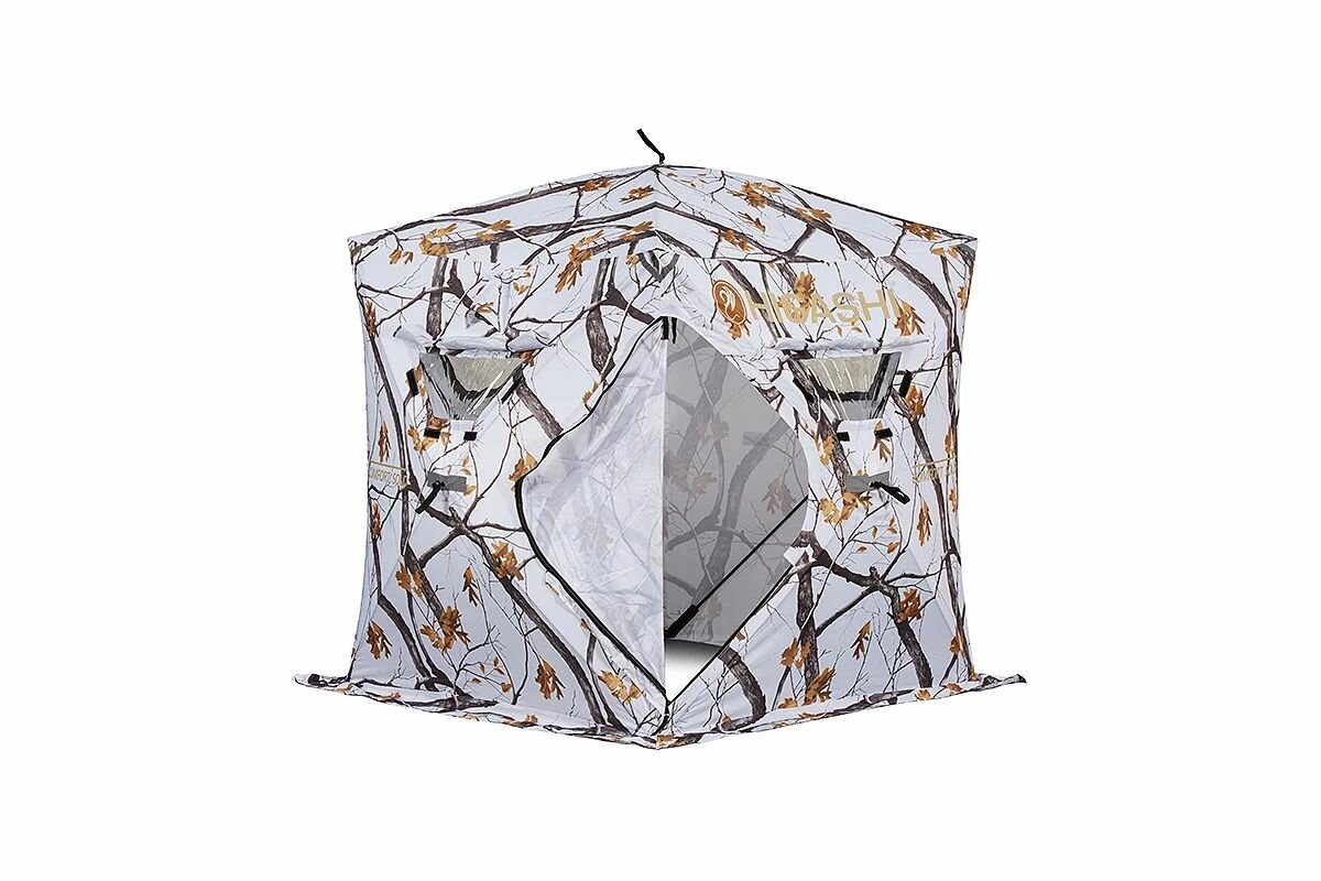Палатка HIGASHI "Winter Camo Comfort", зимняя, для рыбалки, однослойная, камуфлированная