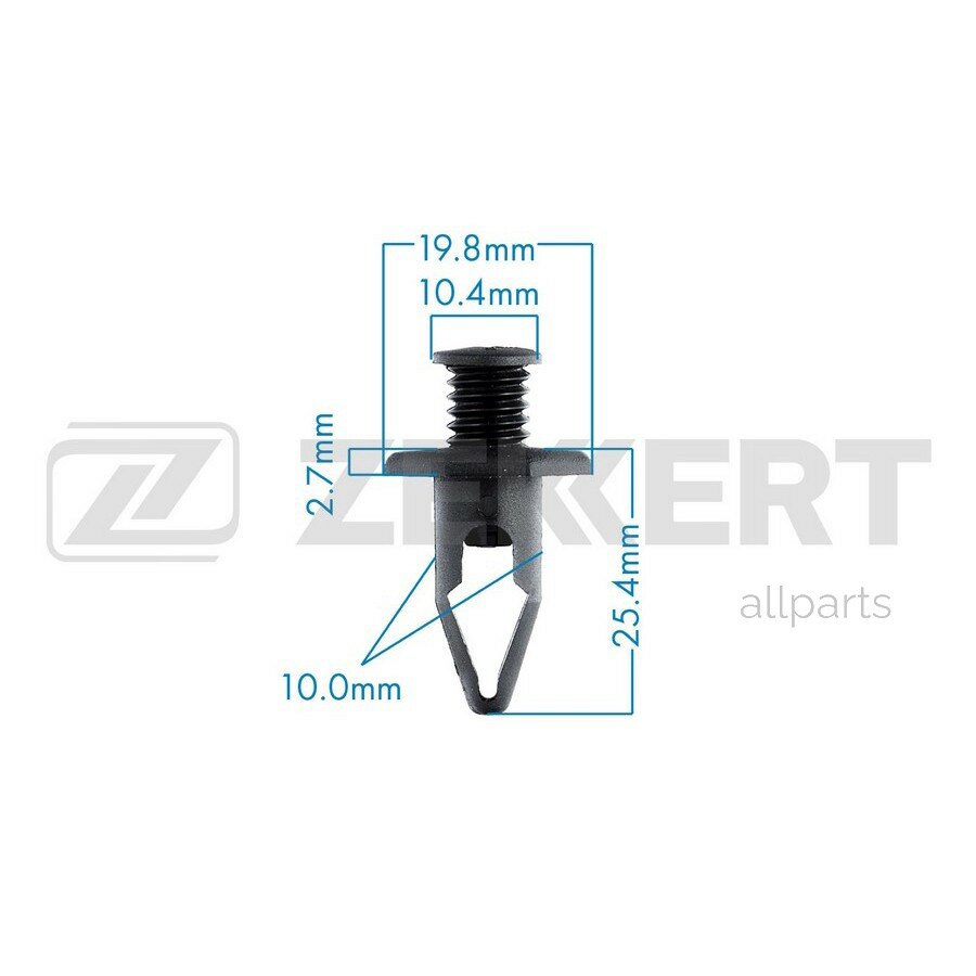 ZEKKERT BE-2200 Клипса крепёжная Honda (миним. кол-во заказа 10 шт)