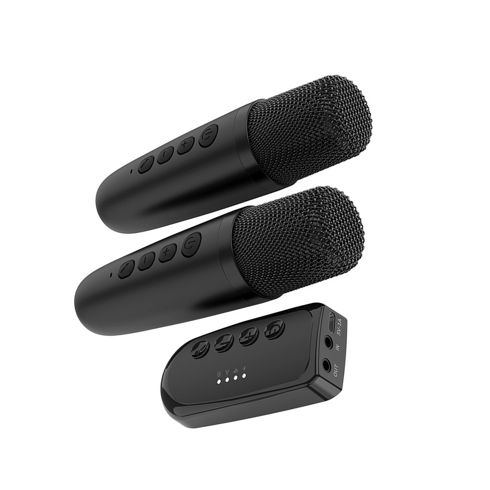 Беспроводные две микрофонные системы для караоке c DSP для усиления звука