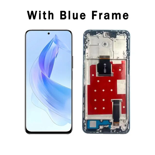 Новый 6,7-дюймовый дисплей для Honor 90 Lite, ЖК-дисплей, преобразователь сенсорного With Blue Frame