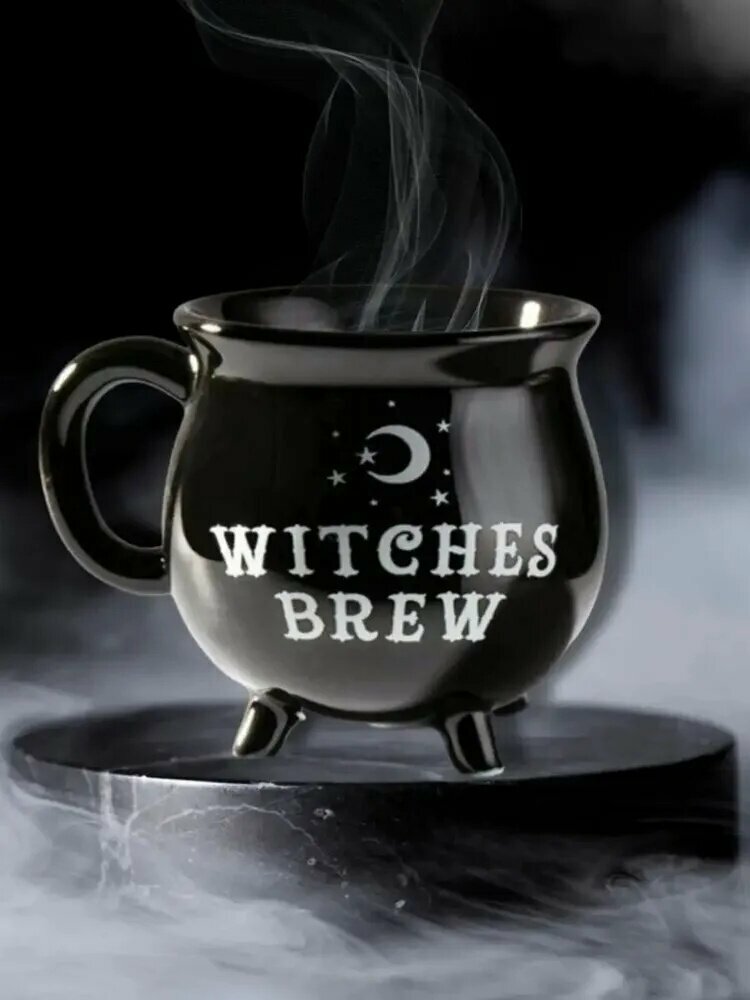 Кружка "Керамическая кружка котел ведьмы", 311 мл, 1 шт Керамическая кружка "Котел ведьмы"