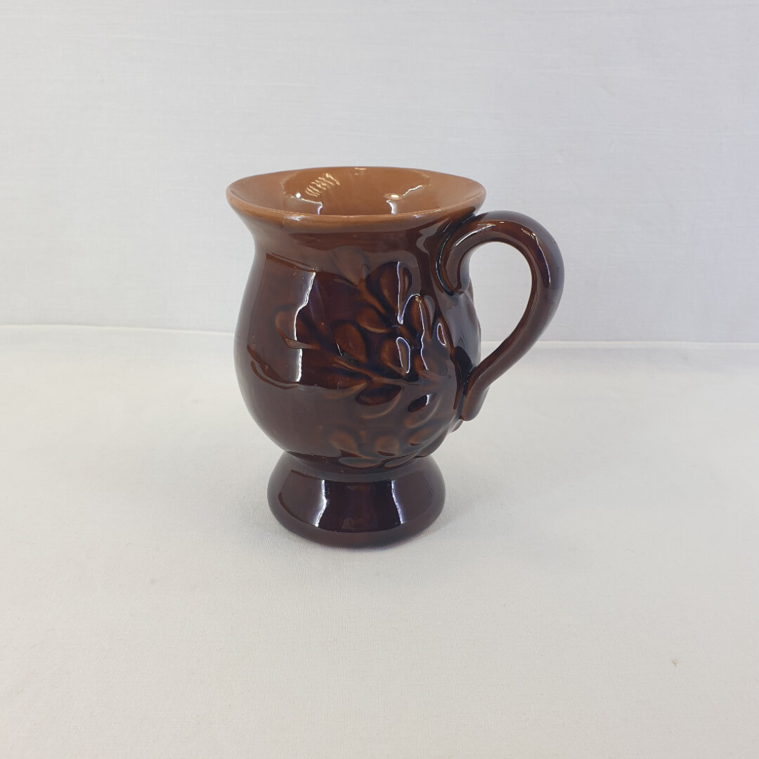 Кружка, обливная керамика 650 мл, винтаж СССР