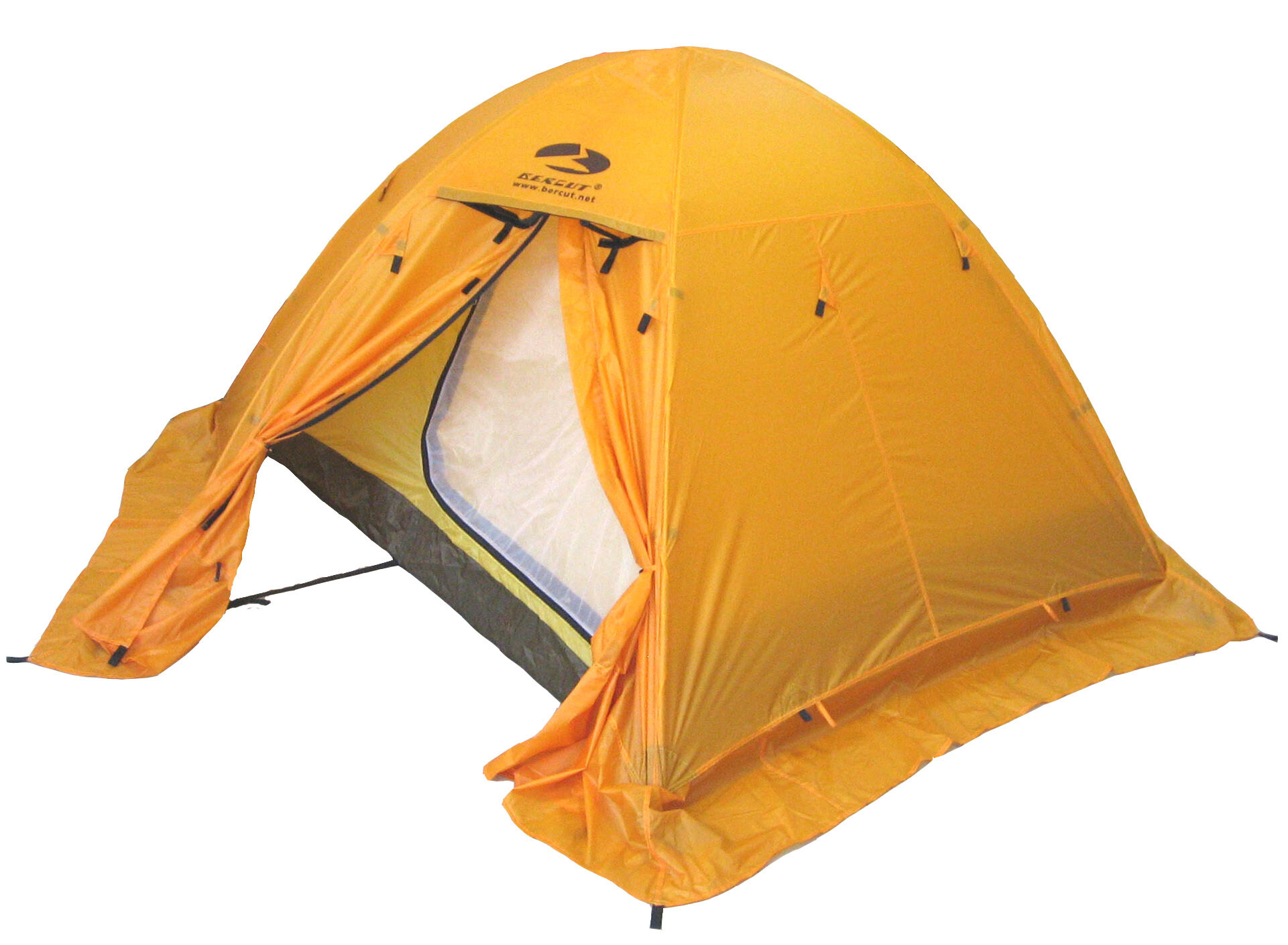 Палатка Bercut ШТУРМ-2 PRO Silicone, Deep Orange, тамбур на молнии
