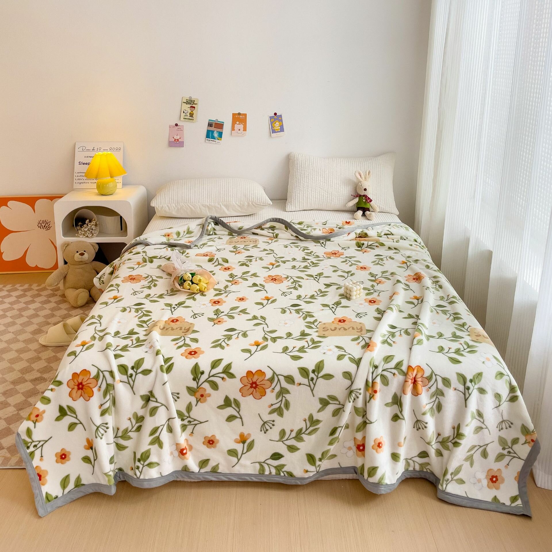 Одеяло из молочного флиса для сна, теплое, двухстороннее флисовое одеяло, подарочное одеяло, одеяло из кораллового флиса