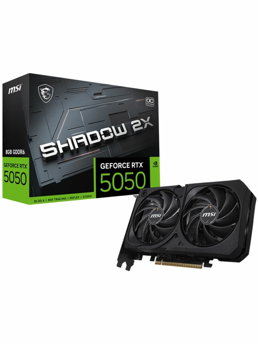 Видеокарта MSI GeForce RTX 5050 8G Shadow 2X OC