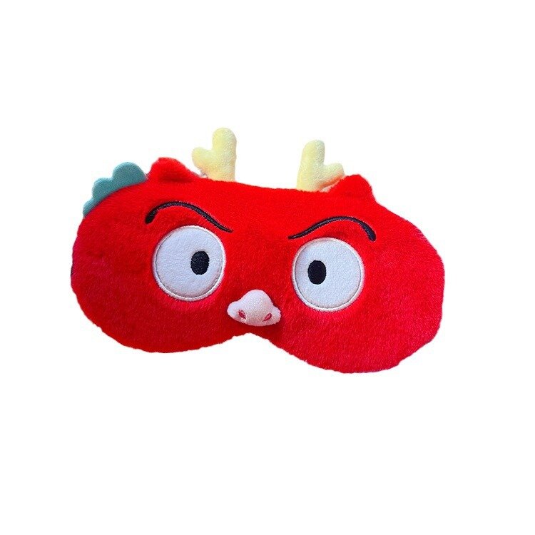 Маска для сна «Милый дракон», мягкие плюшевые маски для сна для детей и взрослых, мультяшная маска для сна «Красный дракон», светонепроницаемая повязка на глаза, маска для сна для путешествий, релаксации, персонализированная повязка на глаза