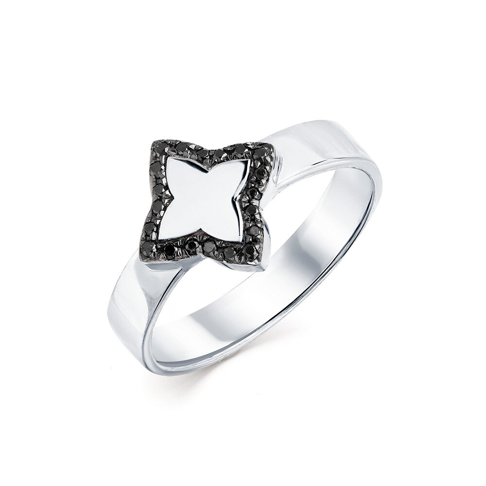 Кольцо, белое золото, 585 проба, бриллиант