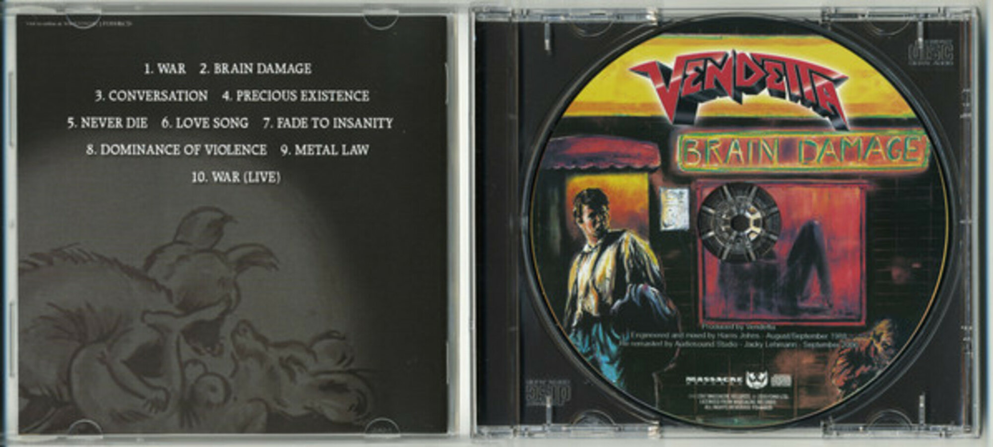 Компакт-диск Vendetta — Brain Damage (RU)(CD) — фото 1