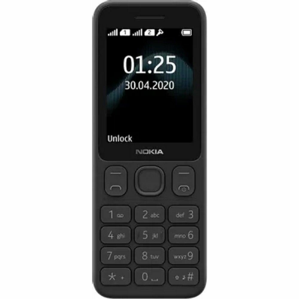 Nokia Мобильный телефон 125 TA - 1655 DS EAC BLACK SP01Z07Z1985Y