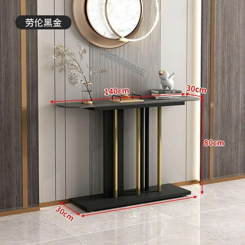 Консоль Консольный столик в прихожую с мраморным рисунком, металлические ножки