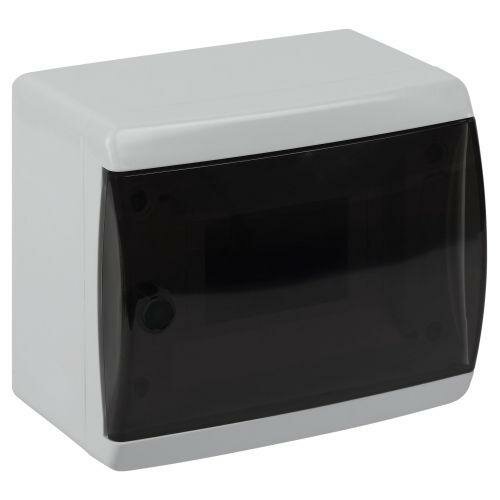 Корпус навесной ЩРН-П-6 COMFORT IP41 прозр. крышка пластик. бел, ЭРА Б0067468 (1 шт.)