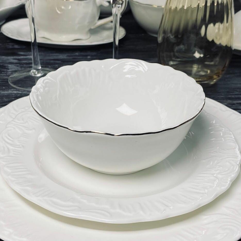 Набор из 6 салатников 14х6 см аврора золото