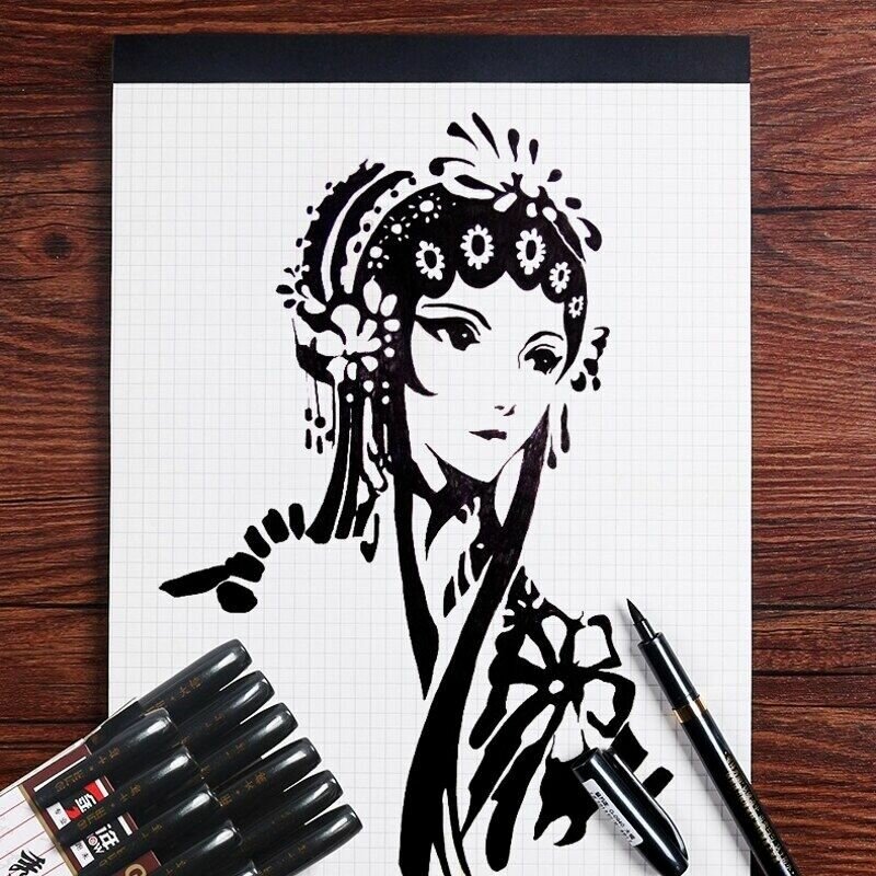 Набор капиллярных ручек, линеров для рисования, каллиграфии, дотворка и черчения, 3 штук